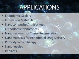 Nanotechnology in dentistry | PPTX