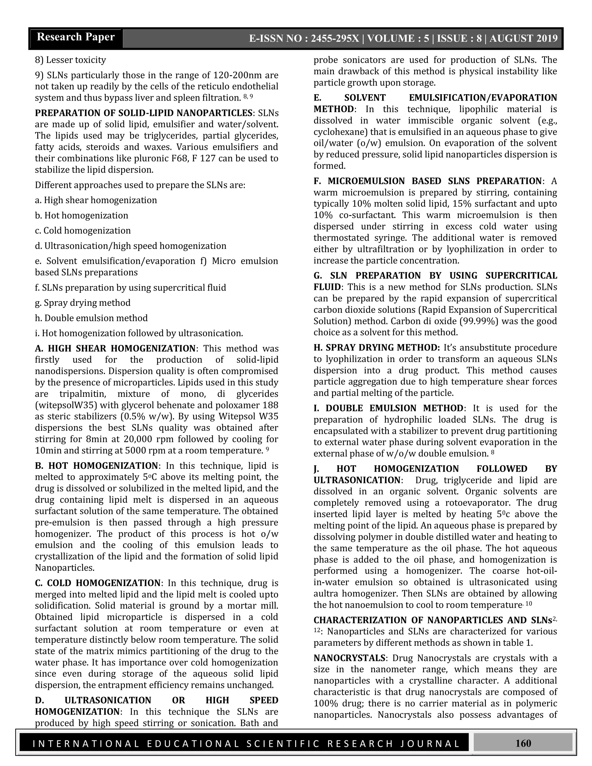 NANOTECHNOLOGY IN DEVELOPMENT OF DRUG DELIVERY SYSTEM | PDF
