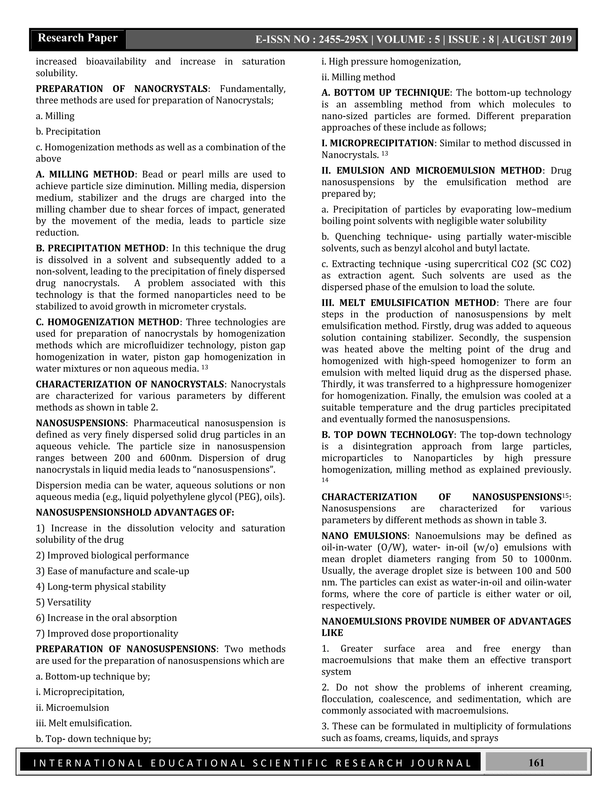 NANOTECHNOLOGY IN DEVELOPMENT OF DRUG DELIVERY SYSTEM | PDF