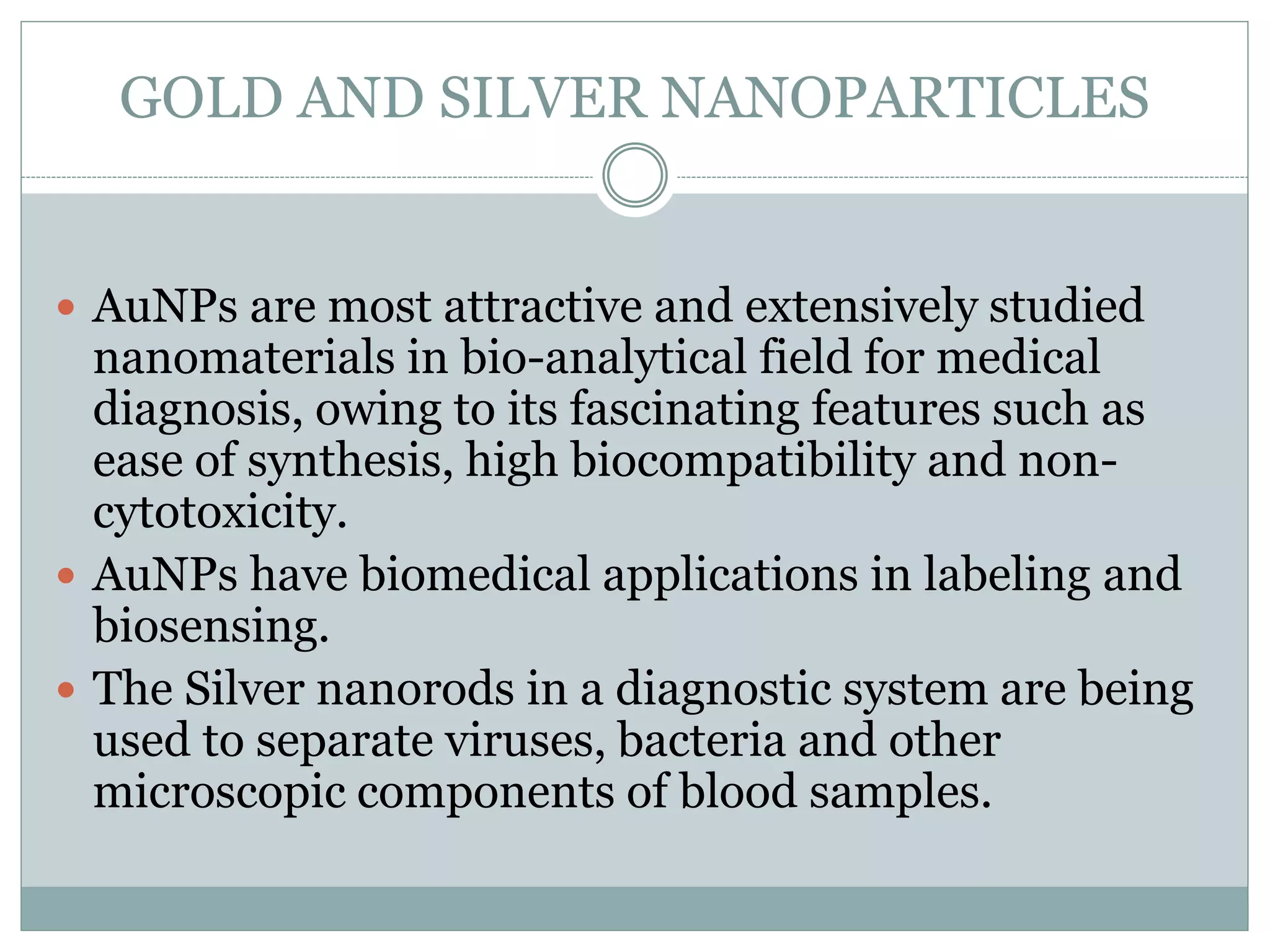 Nanotechnology in diagnostic pathology | PPTX