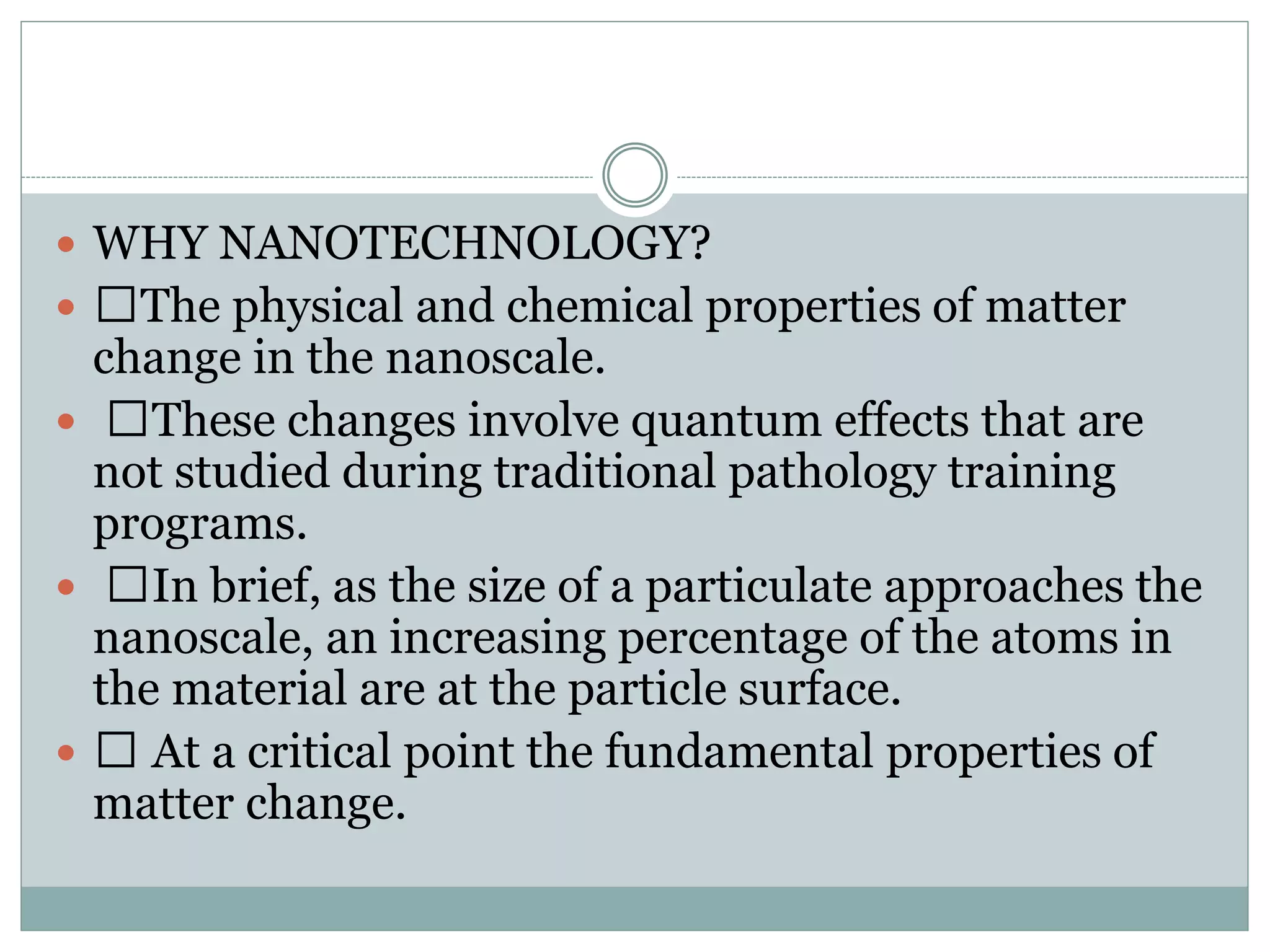 Nanotechnology in diagnostic pathology | PPTX