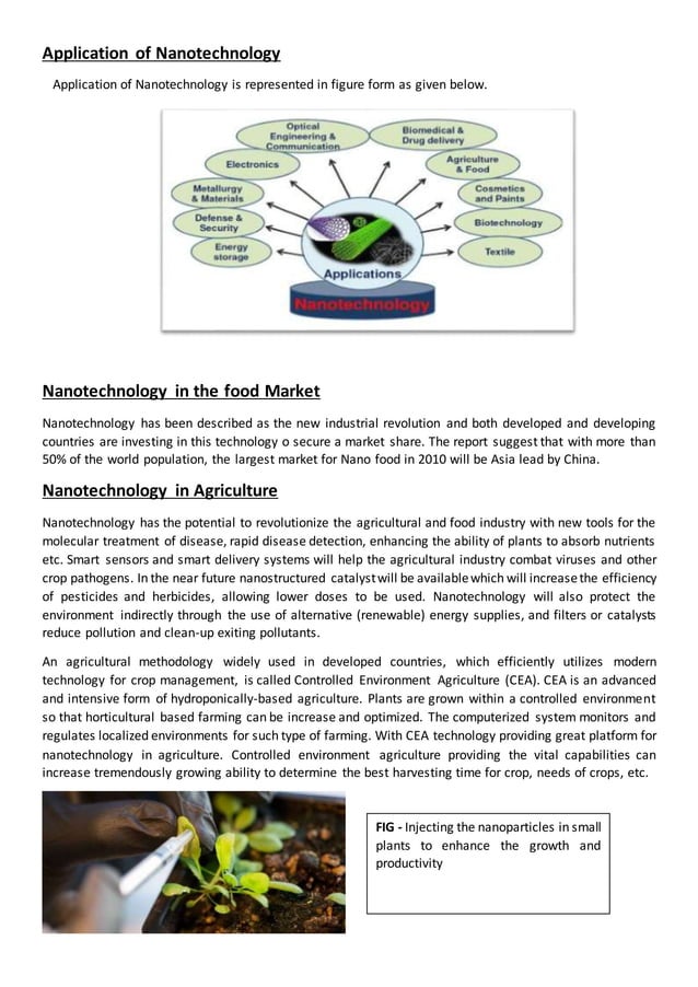Nanotechnology in food and agriculture | PDF