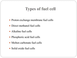 Nanotechnology in fuel cell | PPTX