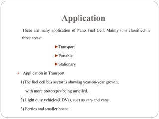 Nanotechnology in fuel cell | PPTX