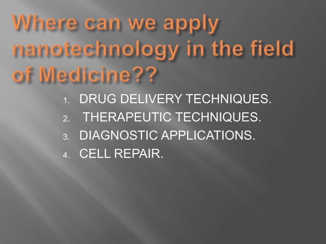 Nano technology in medicine | PPTX | Chemistry | Science