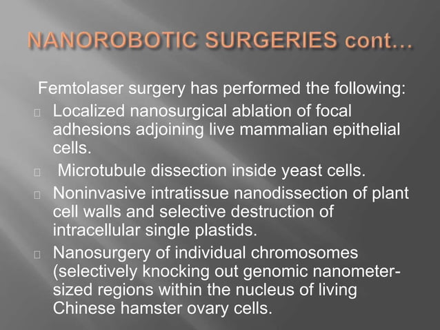 Nano technology in medicine | PPTX | Chemistry | Science