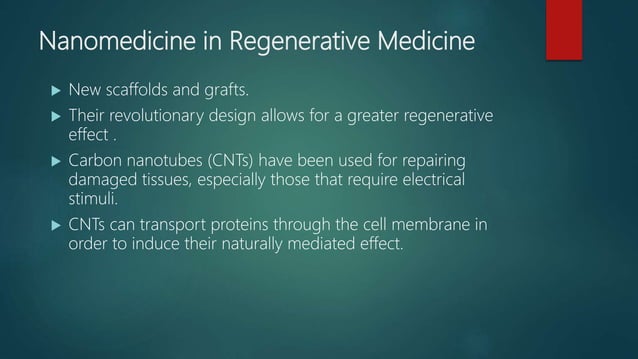Nanotechnology in medicine | PPTX