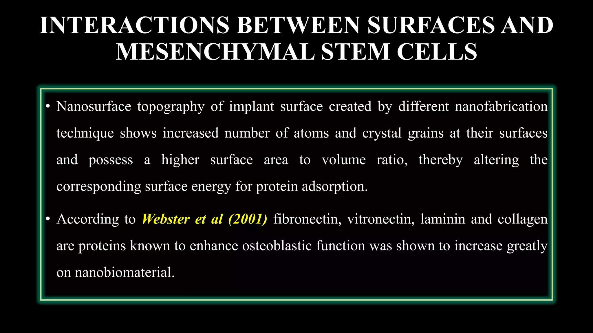 Nanotechnology in surface modification of implants | PPTX