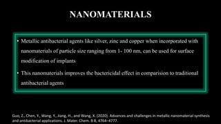 Nanotechnology in surface modification of implants | PPTX