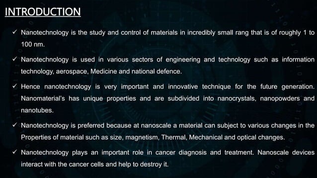 NANOTECHNOLOGY IN SURGERY .pptx | Chemistry | Science