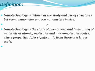 Nanotechnology & nanobiotechnology by kk sahu | PPT