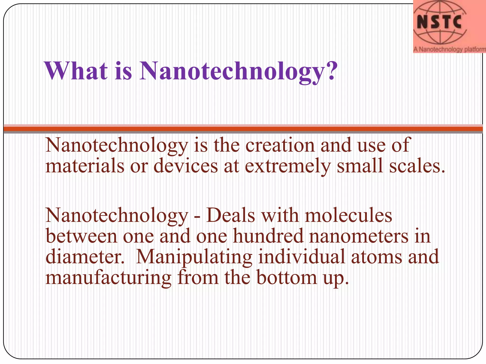 Nanotechnology | PPTX