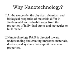 Nano technology ppt | PPTX