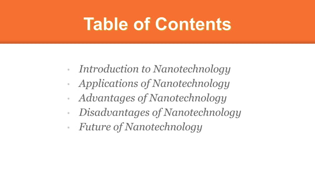 Introduction to Nanotechnology | PPTX | Physics | Science