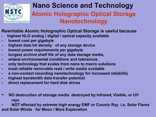 Nanotechnology Presentation For Electronic Industry | PPT