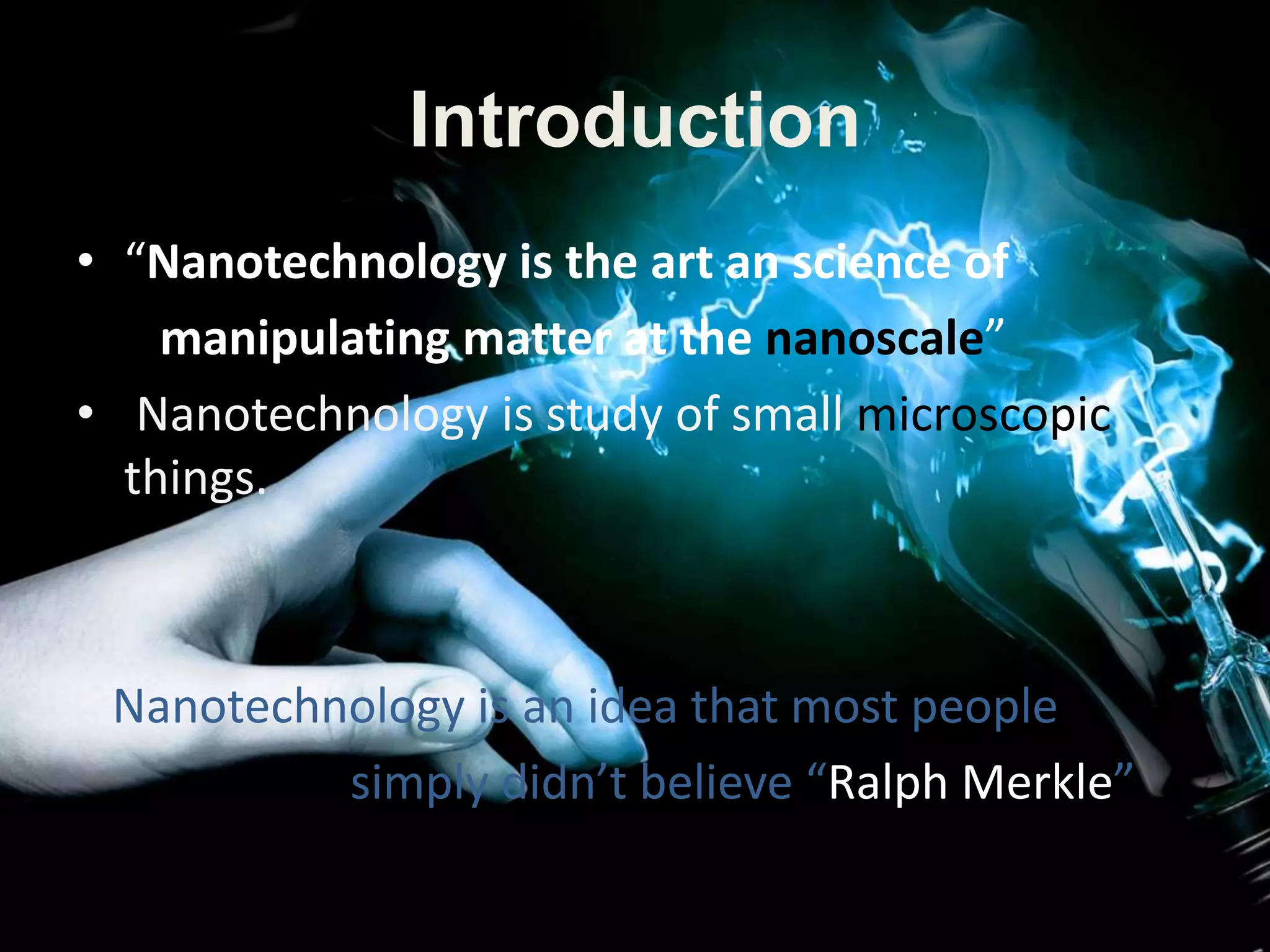 Nanotechnology A Innovation | PPTX