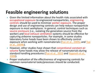 Nanotechnology – safety concerns | PPTX