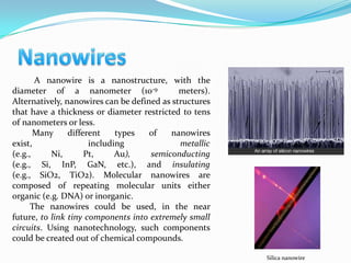 Nanotechnology | PPTX | Chemistry | Science