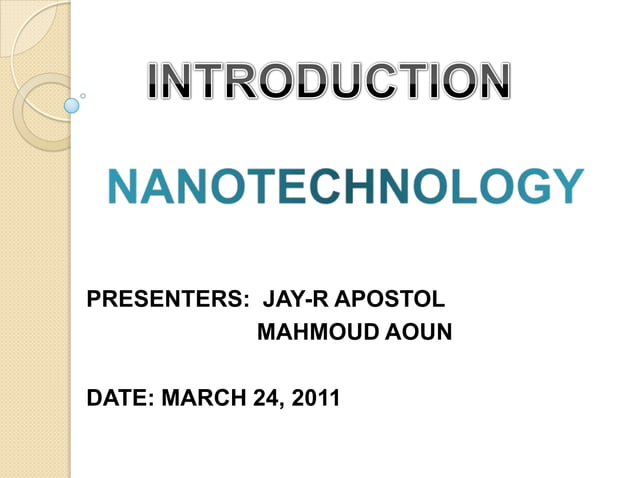 Nanotechnology | PPT