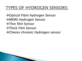 Hydrogen Sensor | PPTX