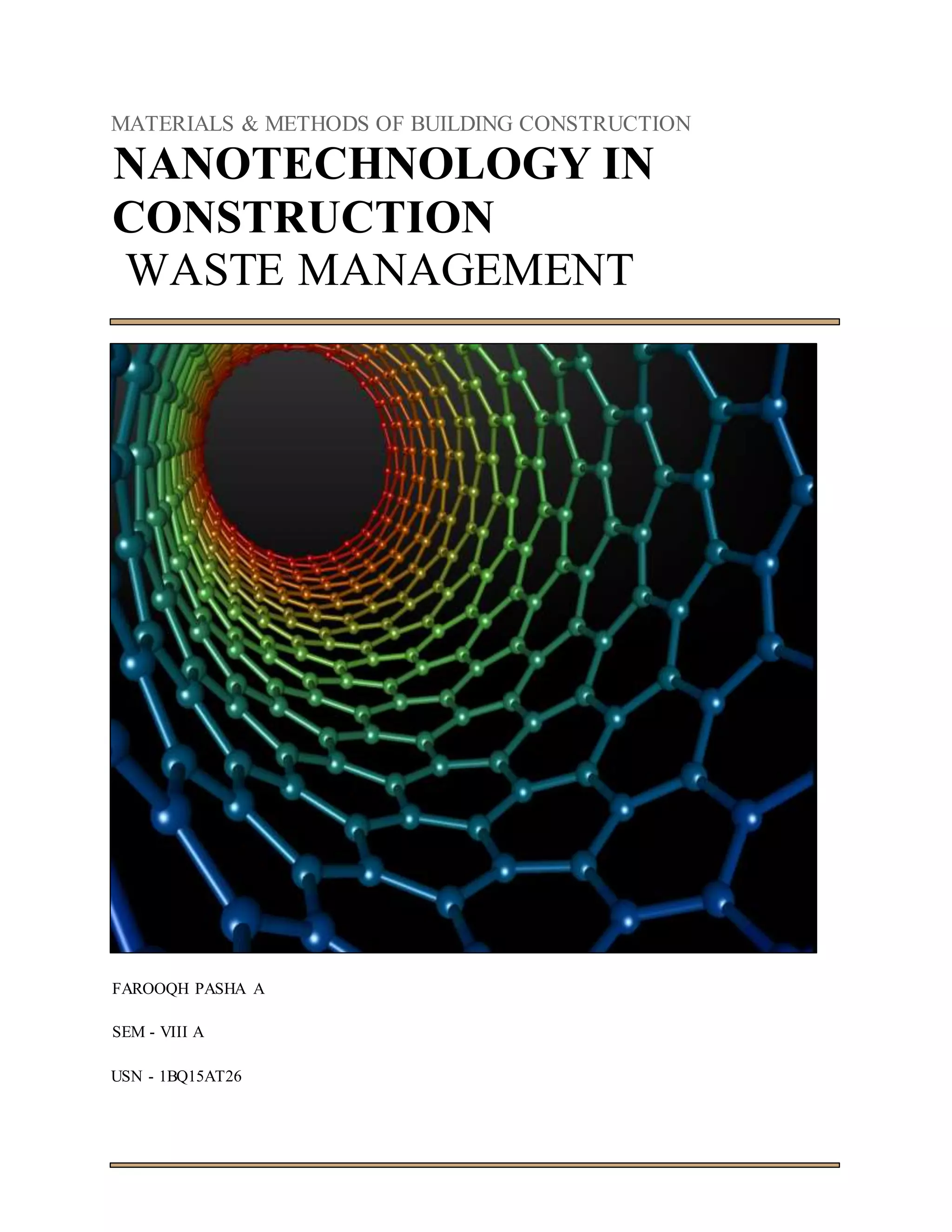 Nano technology in architecture | DOCX