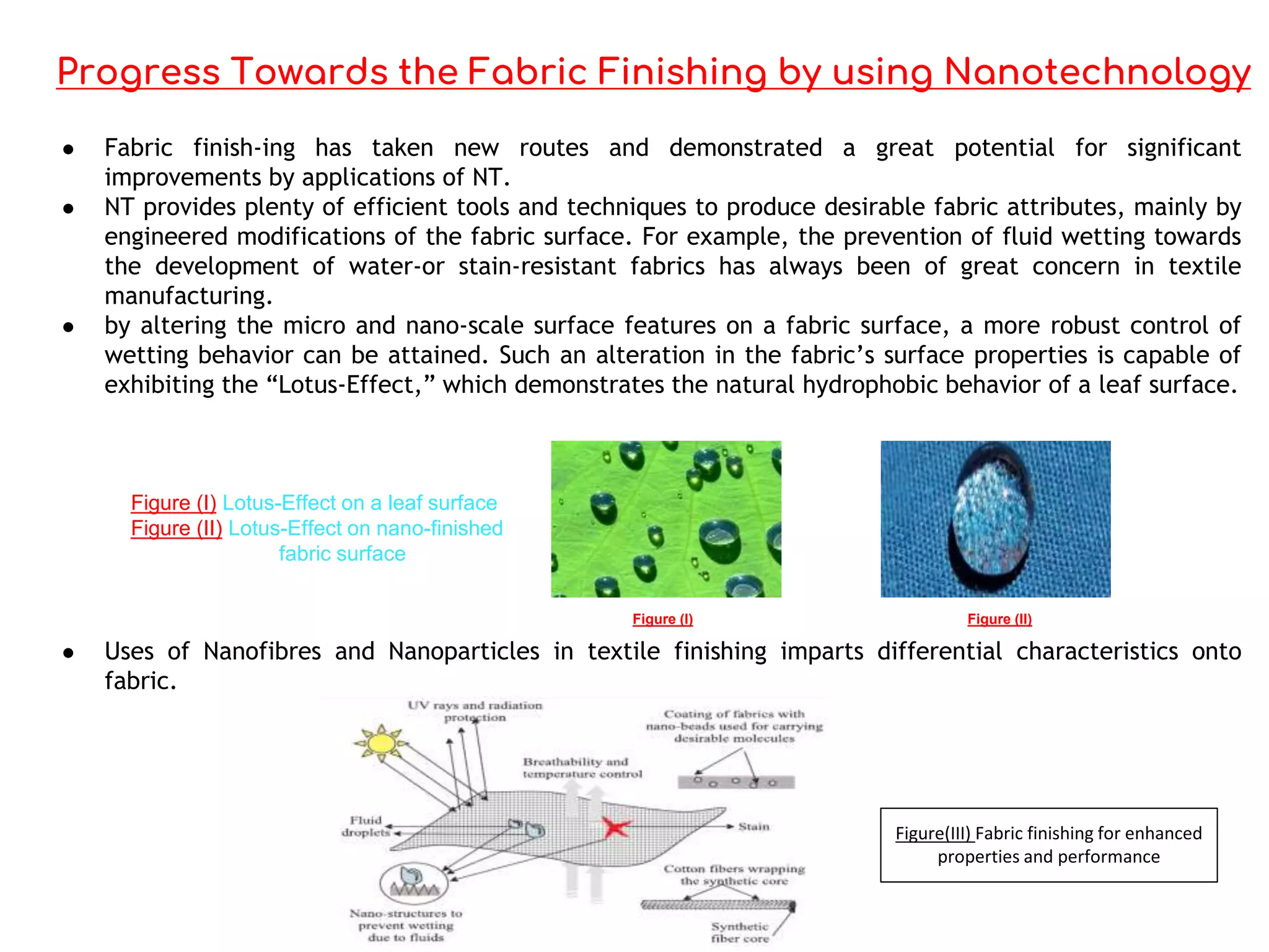 Nanotechnology : Nanotextile the fabric of the future | PPTX