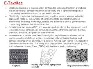 Nanotechnology : Nanotextile the fabric of the future | PPTX