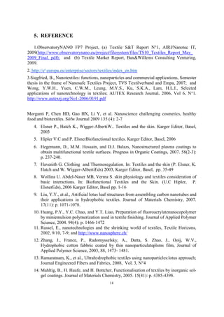 Nanotextile for health care | PDF