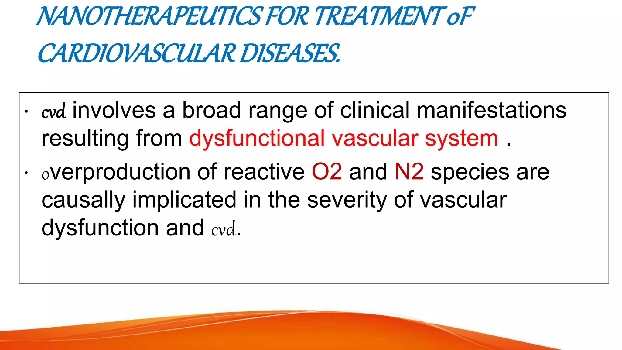 NANO THERAPEUTICS IN CARDIOVASCULAR DISEASE.pptx