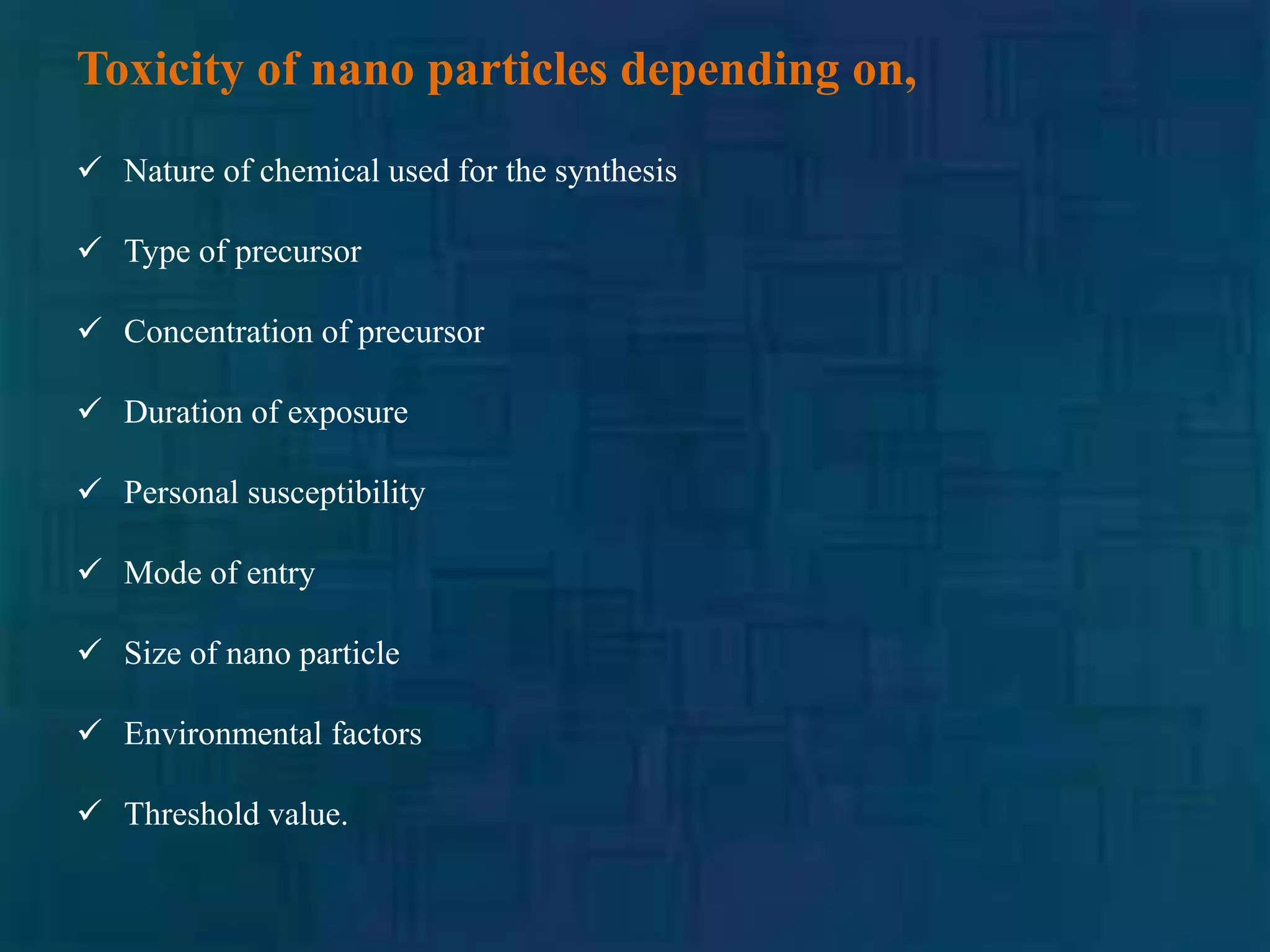 Nano toxicity | PPTX