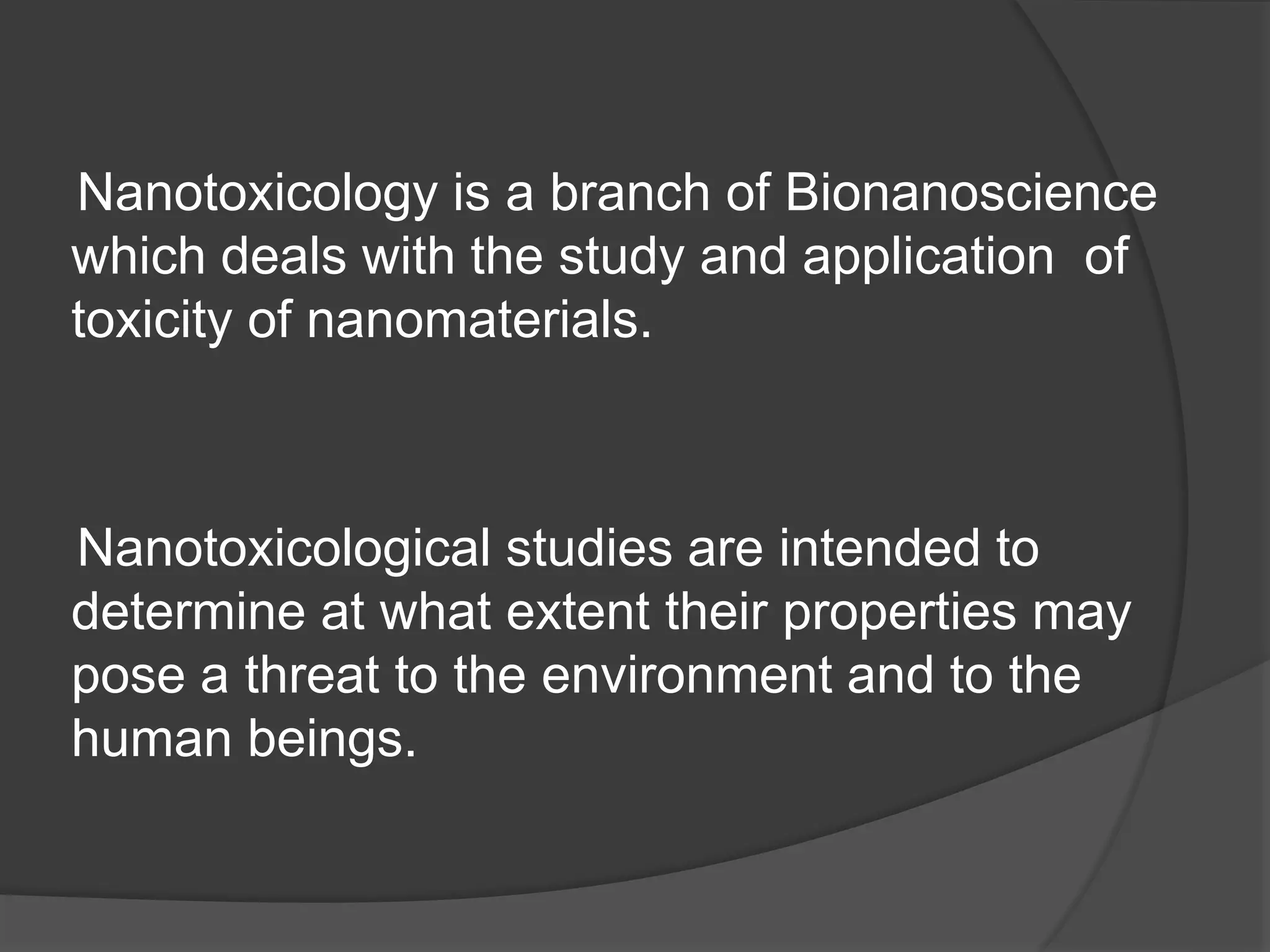 Nanotoxicology | PPTX