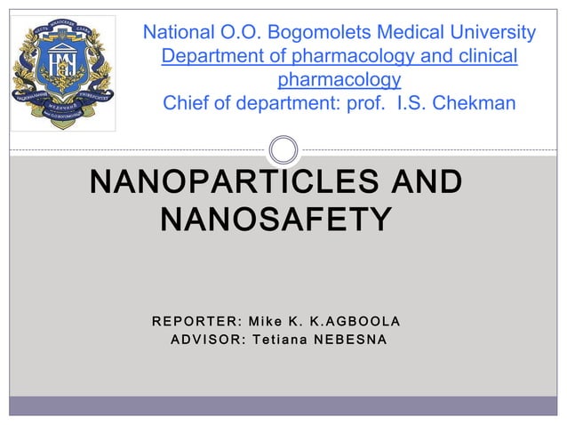Nanotoxicology and Nanosafety | PPTX | Chemistry | Science