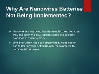 Nanowire battery | PPTX