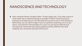 Nano world group3 | PPTX