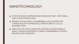 Nano world group3 | PPTX