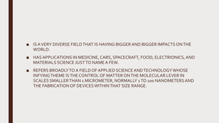 Nano world group3 | PPTX