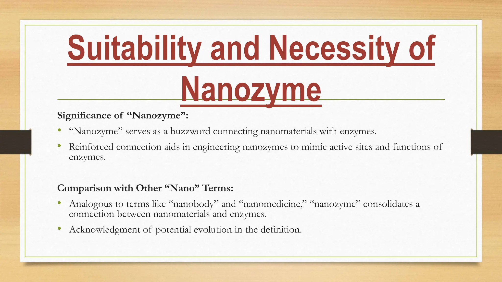 Nanozymes Unveiled by manoj kumar ..pptx