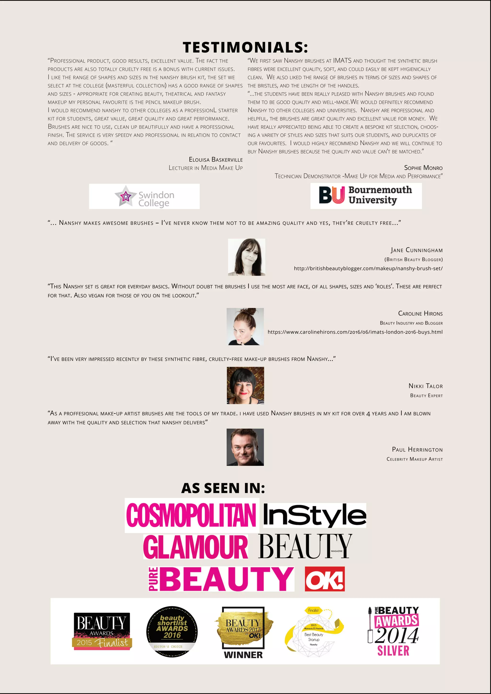 Nanshy Makeup Brushes & Beauty Tools | PDF