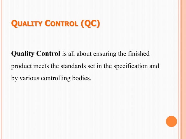 1. STUDY ON QUALITY ASSURANCE AND QUALITY CONTROL MANAGEMENT SYSTEM IN ...
