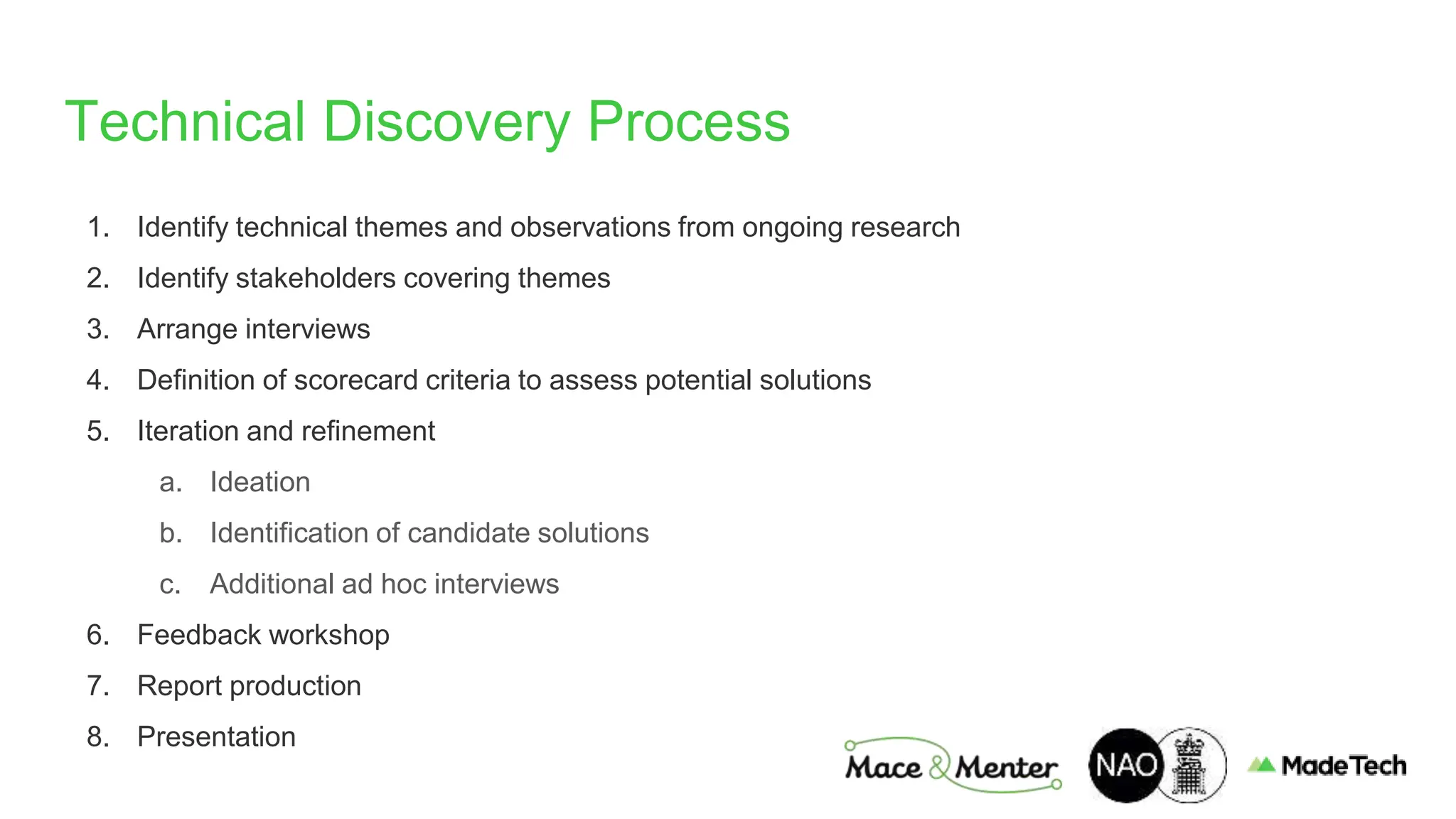 NAO Technical Discovery ITT National Audit Office | PPT