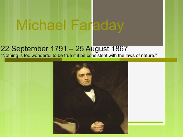 michael faraday | PPT
