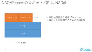 NAO/Pepper 開発環境 について | PPTX