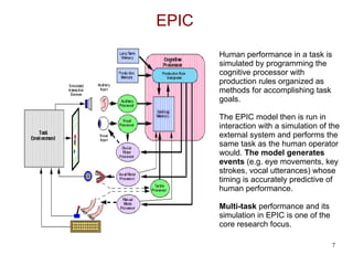 Cognitive Architectures Comparision based on perceptual processing | PPT