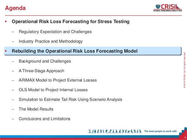 Operational Risk Loss Forecasting Model for Stress Testing