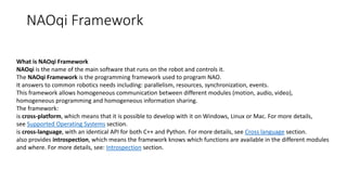 NAOqi framework | PPT