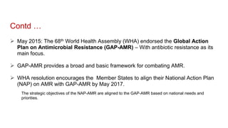 Global and National Action Plan on Anti-Microbial Resistance | PPTX