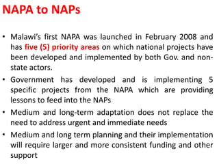 The agriculture sector NAP in Malawi | PDF