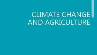 Monitoring & Evaluation of Climate Change Adaptation in the agriculture ...