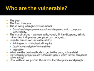 Vulnerable Groups and Communities in The Context of Adaptation and ...