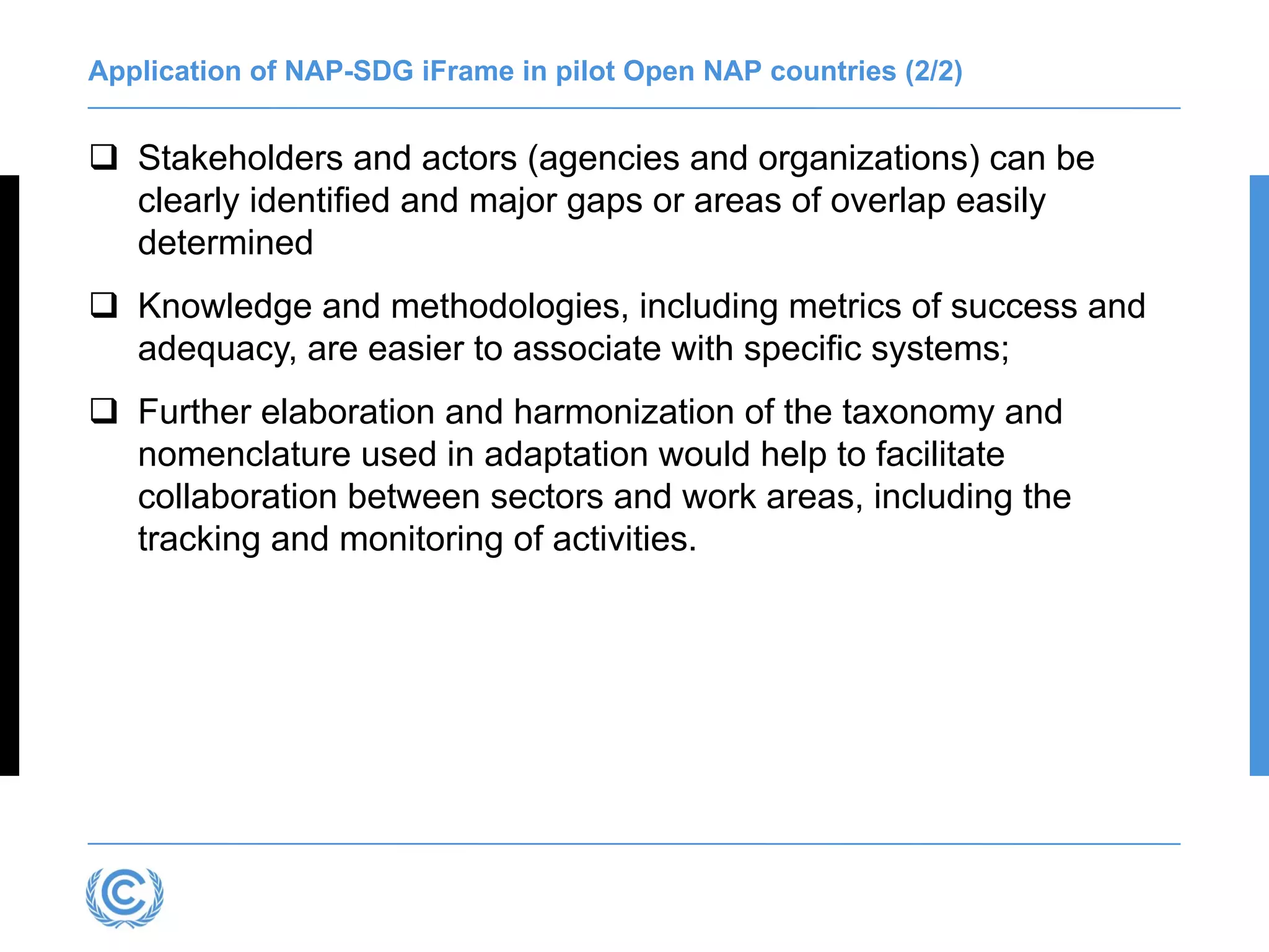 Integrative Framework for NAPs and SDGs (NAP-SDG iFrame) | PDF